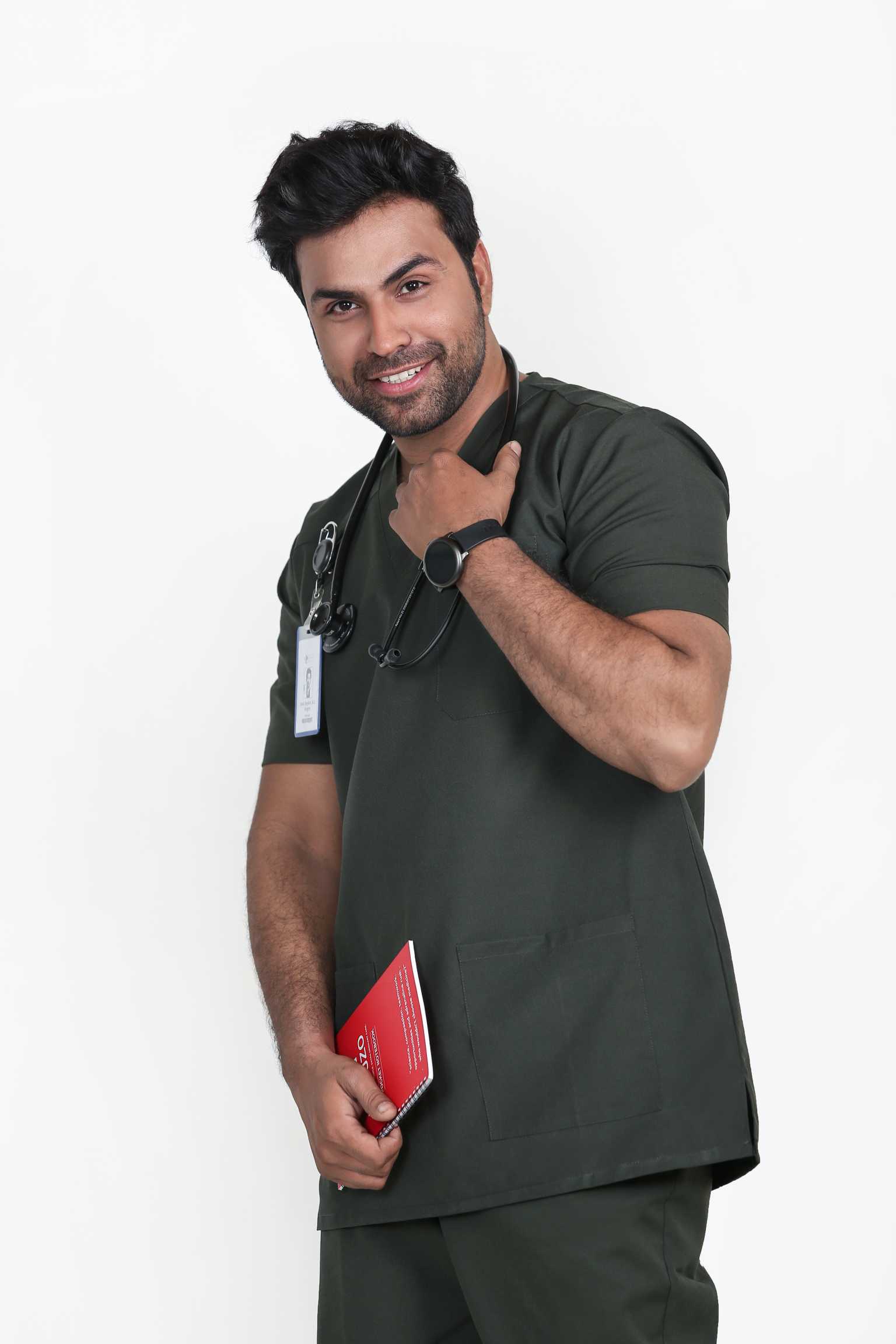 Warrior- Military Green Wrinkle Free Unisex Scrubs