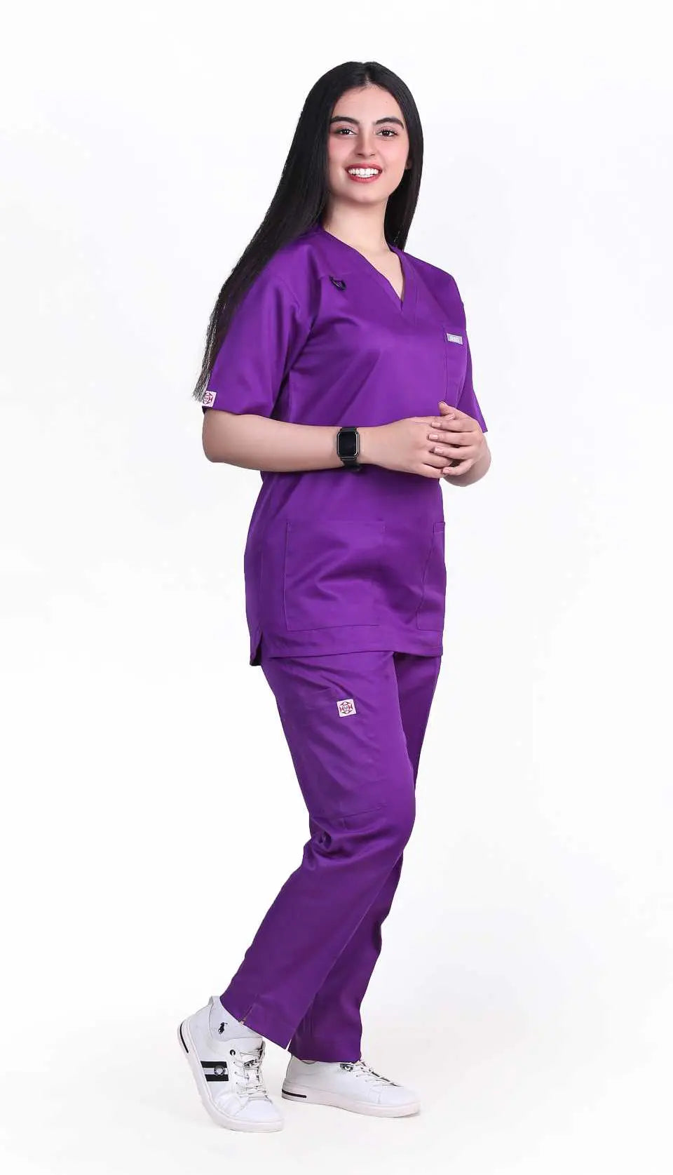 Furor- Purple Wrinkle Free Unisex Scrubs